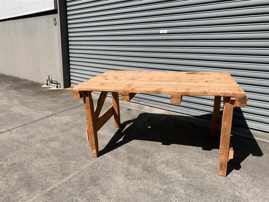 Timber Work Bench 1 of Auction (0011-5059554) | Grays Australia