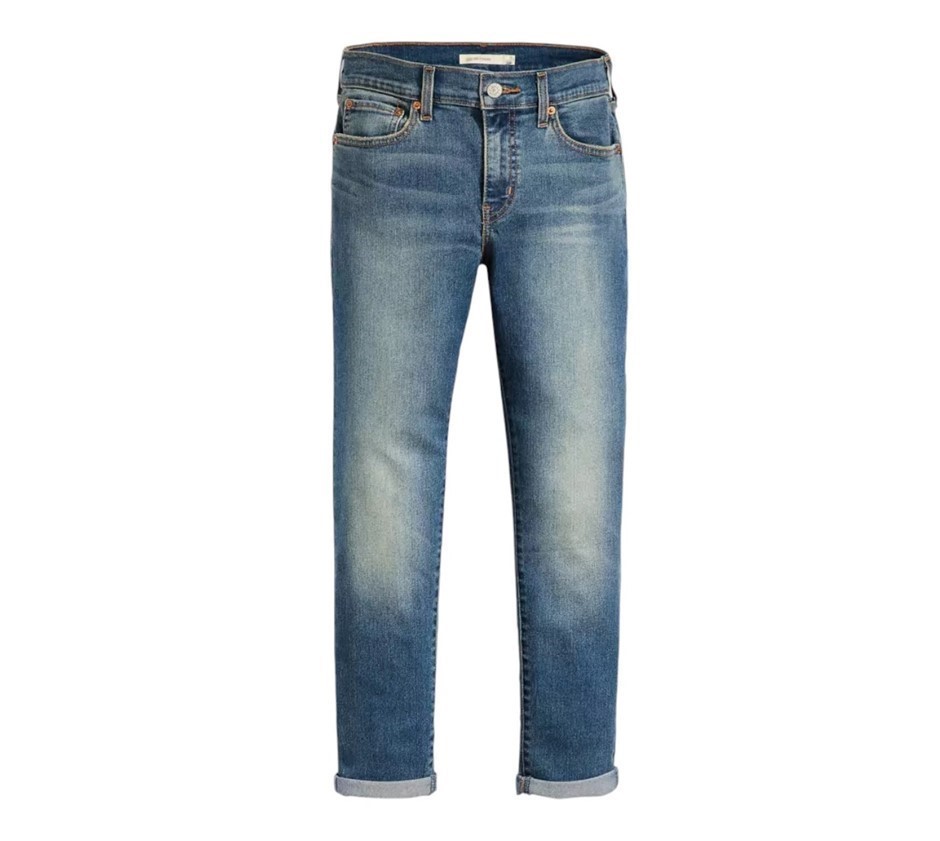 LEVI'S Women's Mid-Rise Boyfriend Jeans, Size 28x27, Medium Indigo ...