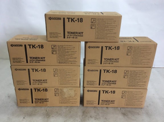 Kyocera TK-18 Toner Cartridge New (Lot of 7) Auction (0013-2567010 ...