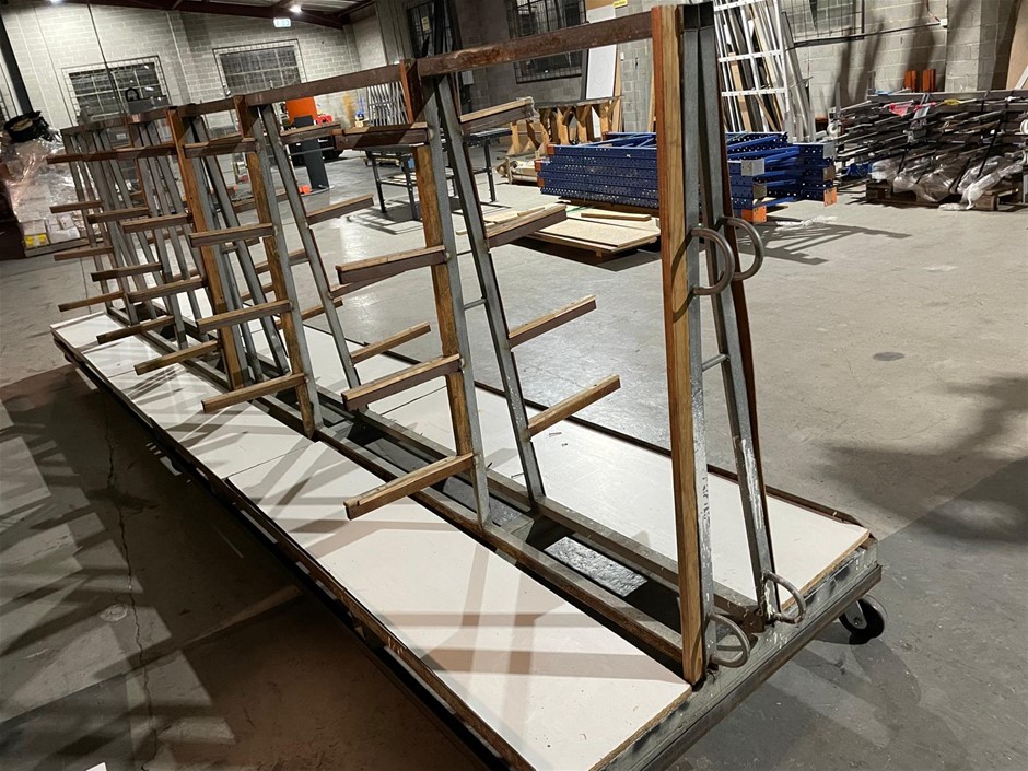 Horizontal Stock/Stillage Trolley on Wheels Auction (0087-3032829 ...