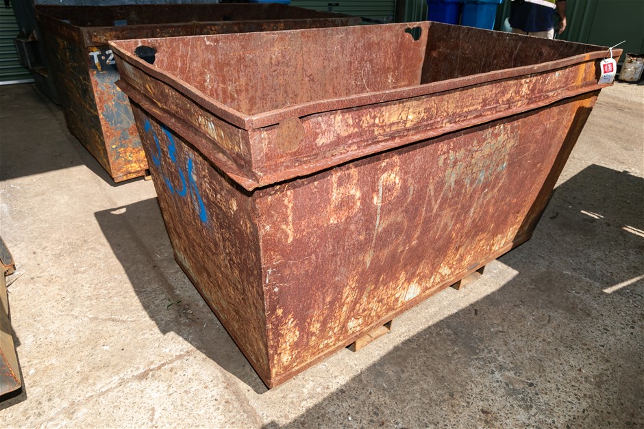Metal Scrap Bin with Contents Auction (0061-5059713) | Grays Australia