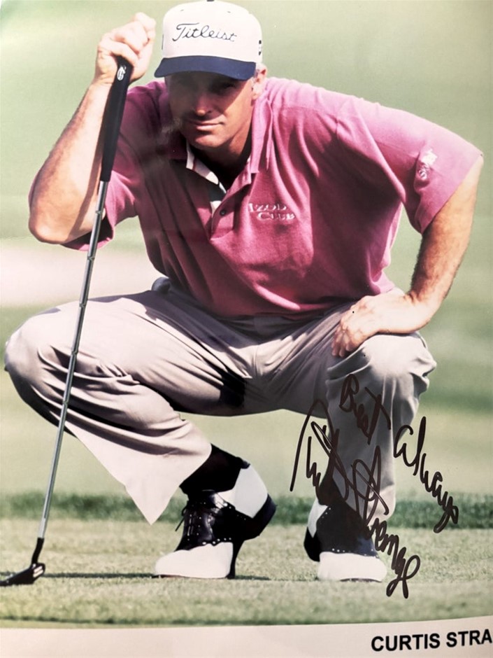 MAJOR CHAMPION CURTIS STRANGE SIGNED PHOTO Auction (0024-2567453 ...