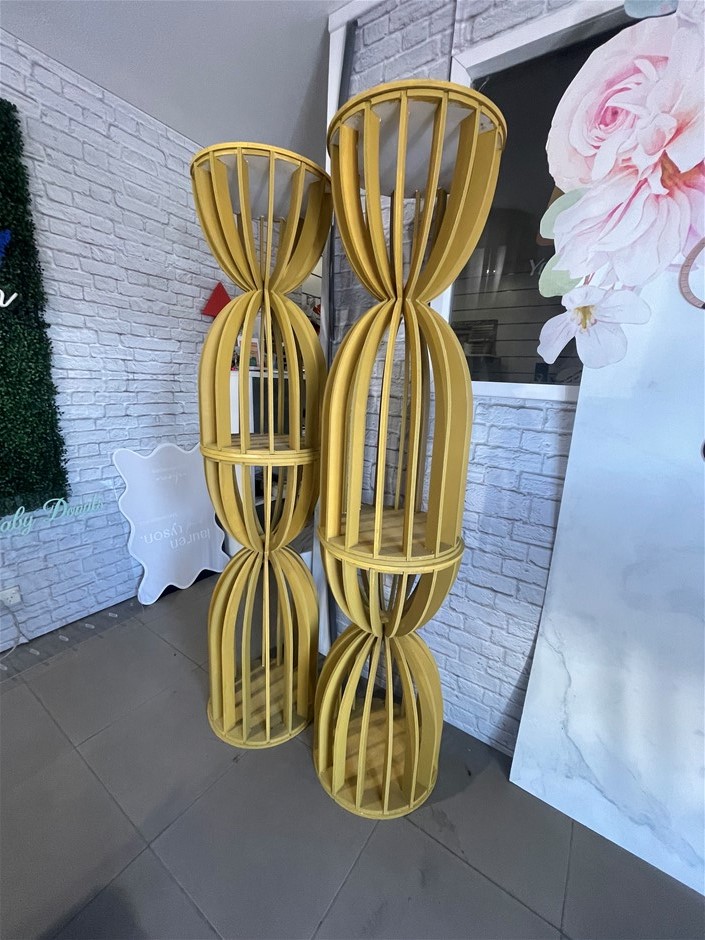 4 x Plinths Bird Cage Gold Auction (0026-5059740) | Grays Australia