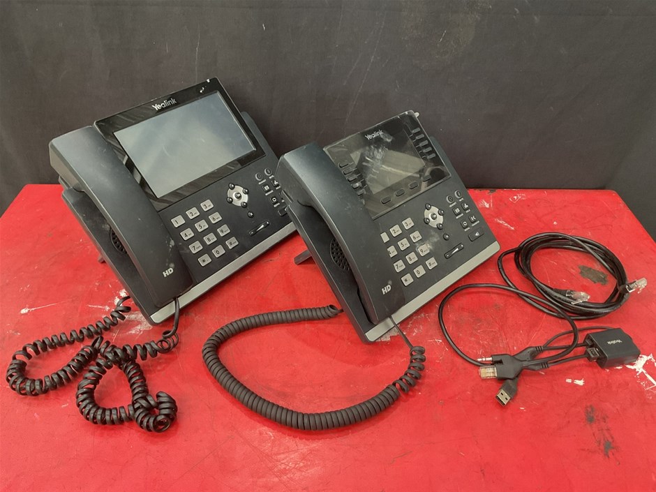 2 x YEALINK Ultra-elegant Gigabit IP Phones Auction (0020-3033138 ...
