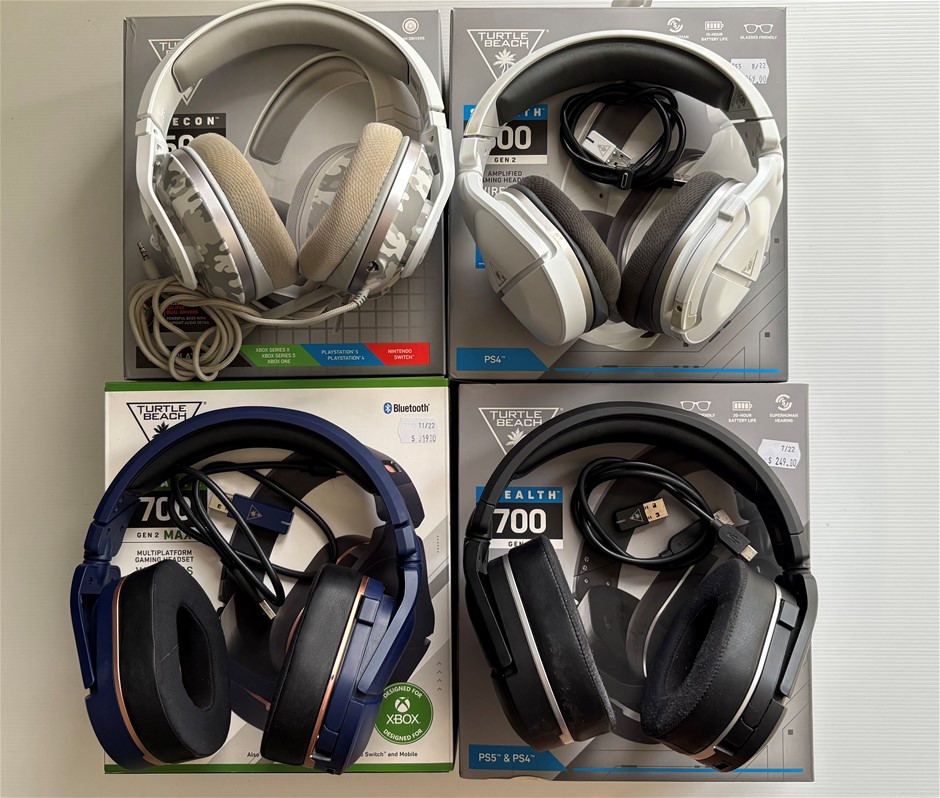Turtle Beach Stealth 600, 700, Recon 500 Headphones (Lot of 4) Auction ...