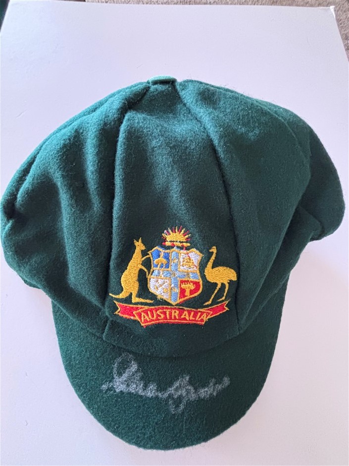 ALLAN BORDER SIGNED BAGGY GREEN CRICKET CAP Auction (0008-2567869 ...