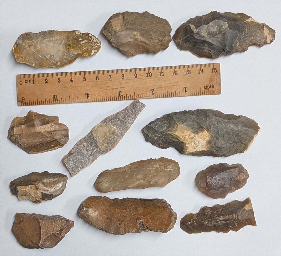 Dozen 100,000 year old PALEOLITHIC Stone age Tools and Artifacts from ...
