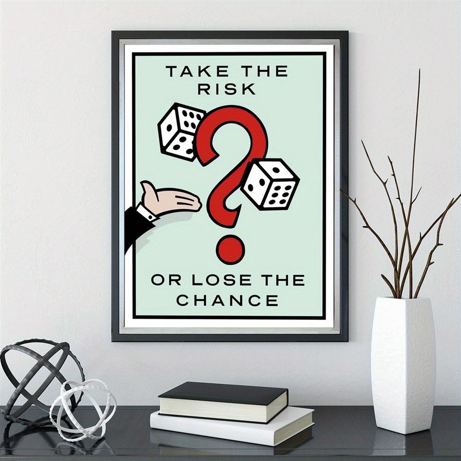 After Alec Monopoly ''Take the Risk'' Canvas Print Auction (0019-2567986) | Grays Australia