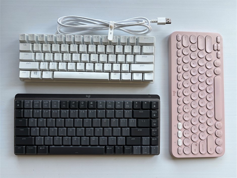 Razer Huntsman, Logitech MX Mechanical, Logitech K380 Keyboards (Lot of ...