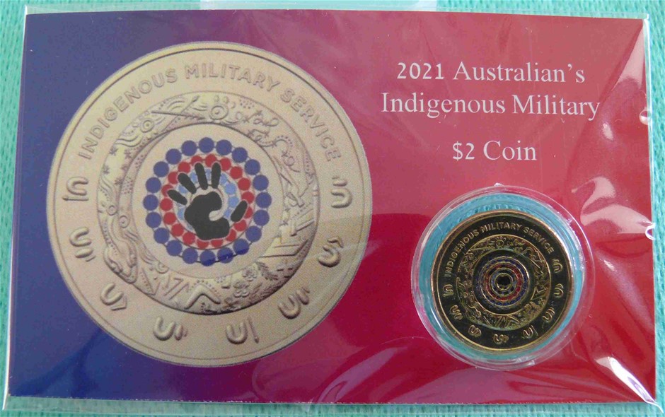 2021 Indigenous Australian Military, Carded $2 Coin. Auction (0018 ...