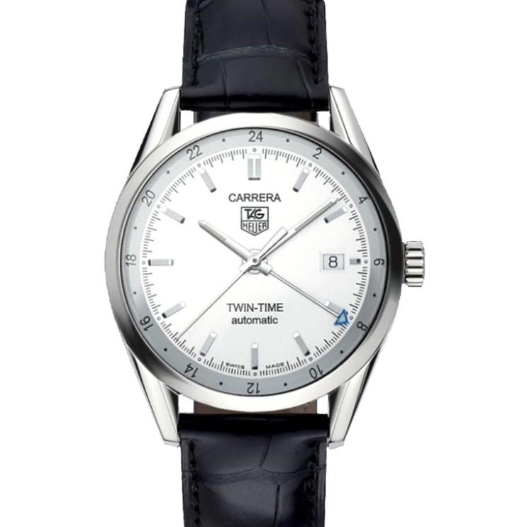 Tag Heuer WV2116 Carrera Calibre 7 Twin Time 39mm Auction (0098-2568589 ...