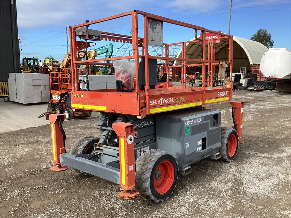 2015 Skyjack SJ6826RT Scissor Lift Auction (0019-7057299) | Grays Australia