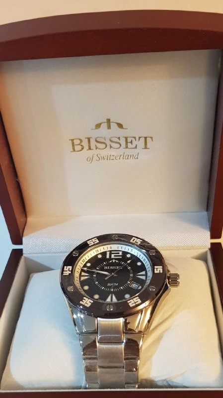 Bisset of Switzerland Mens Watch . New in a Box Auction (0033-2568800 ...