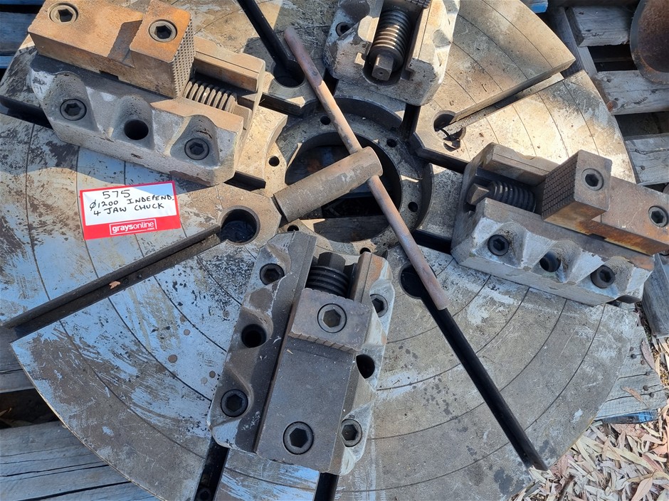 Independent 4 Jaw Chuck, 1200mm diameter Auction (0575-8020399) | Grays ...