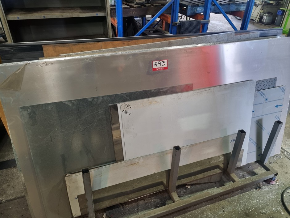 Stillage And Contents, Various Types Of Sheet Metal Auction (0693 ...
