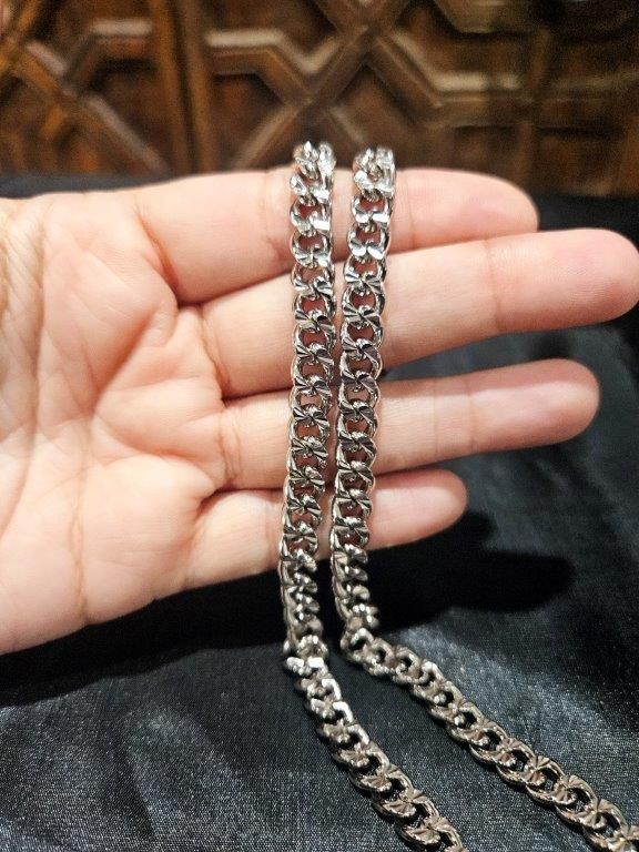 Italy PT950 Gold Filled Cuban Chain stamped(18K/Italy)-60cm Auction ...