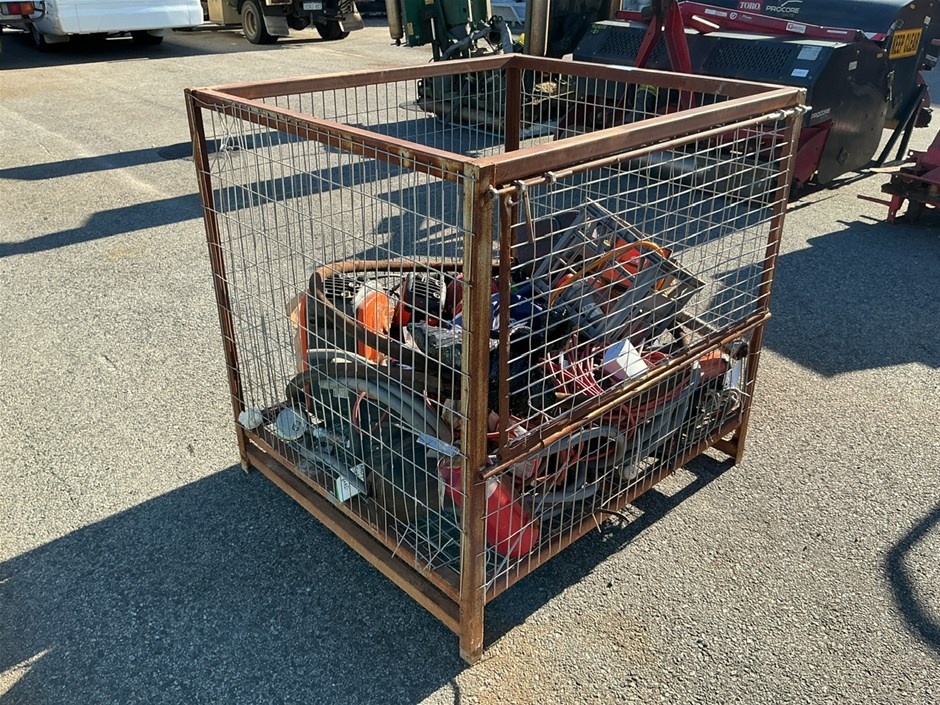 Cage Containing Electrical Cables, Tig Welders, Submersible Pump ...