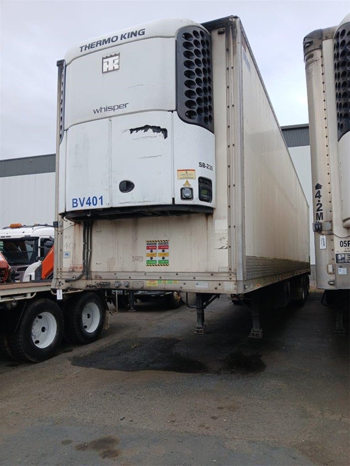 1998 Lucar Cargo Van Linehaul Triaxle Refrigerated Trailer Auction ...