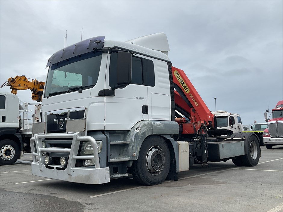 2010 Man TGS 6 x 4 Crane Truck Auction (0070-7058615) | Grays Australia