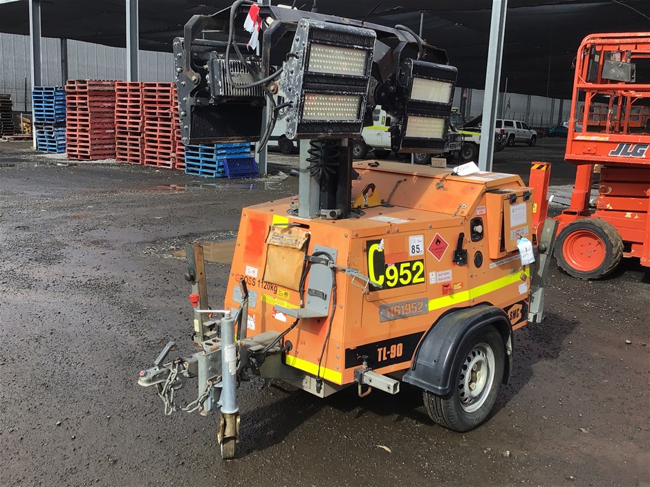 2015 SMC TL90 Single Light Tower Trailer Auction (0066-5060173) | Grays ...