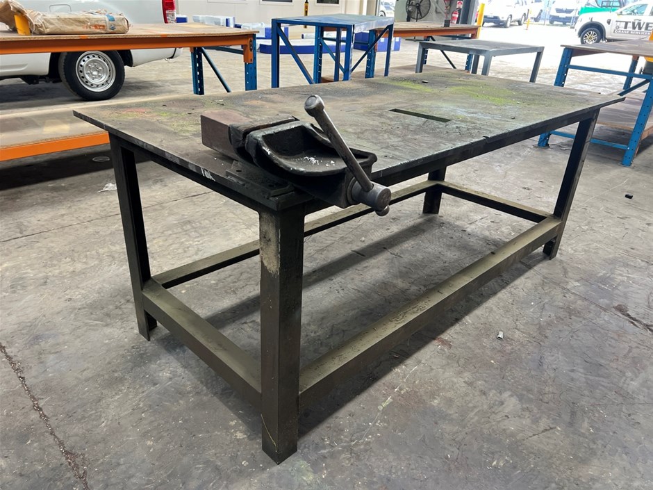 Steel Fabricated Work Bench Auction (0024-3033948) | Grays Australia
