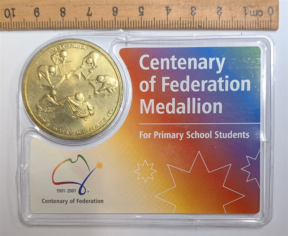 2001 Australia Centenary Of Confederation Large Commemorative Coin ...