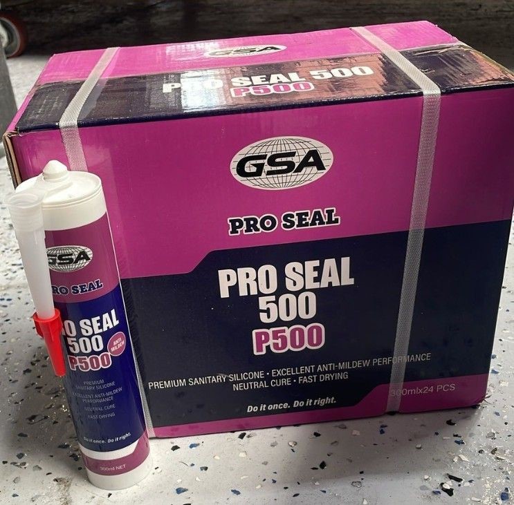 GSA Pro Seal 500, Taupe Neutral Cure Silicone (Box of 24 Cartridges) Auction (0074-2570038 ...