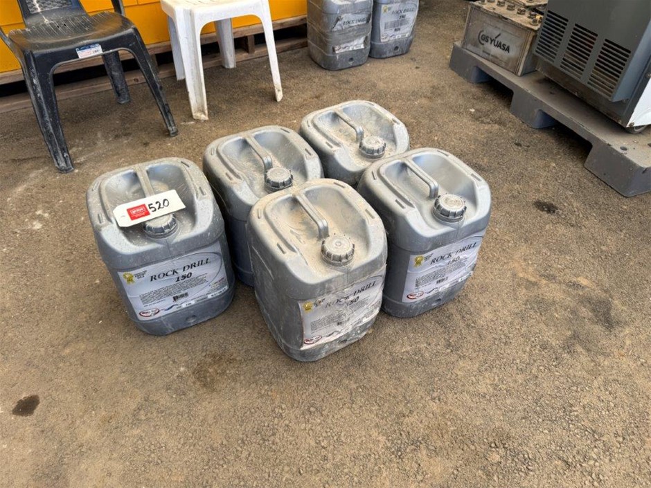 Hi-Tec Oils Rock Drill 150 Heavy Duty Oil x5 Auction (0520-5060037 ...
