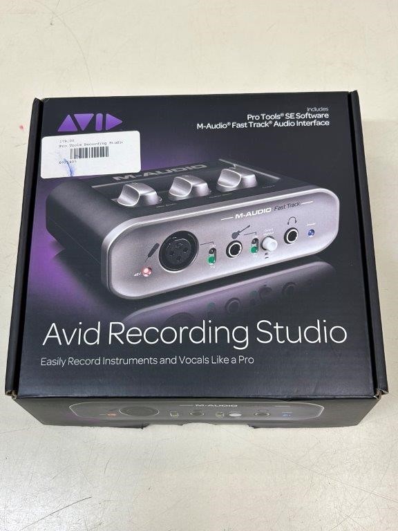 AVID Recording Studio M- Audio Fast Track Auction (0013-5060241 ...