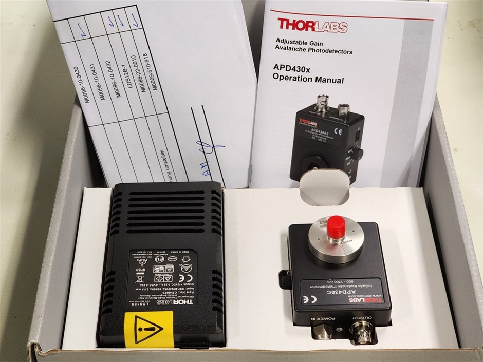 Thorlabs APD430C Avalanche Photodetector Auction (0065-5060247) | Grays ...