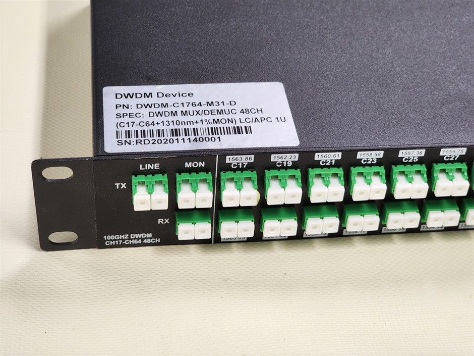 DWDM-C1764-M31-D- 48 Channel DWDM Multiplexer/Demultiplexer Auction ...
