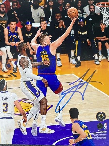 NBA GUN NIKOLA JOVIC SIGNED NUGGETS PHOTO Auction (0007-2570021 ...