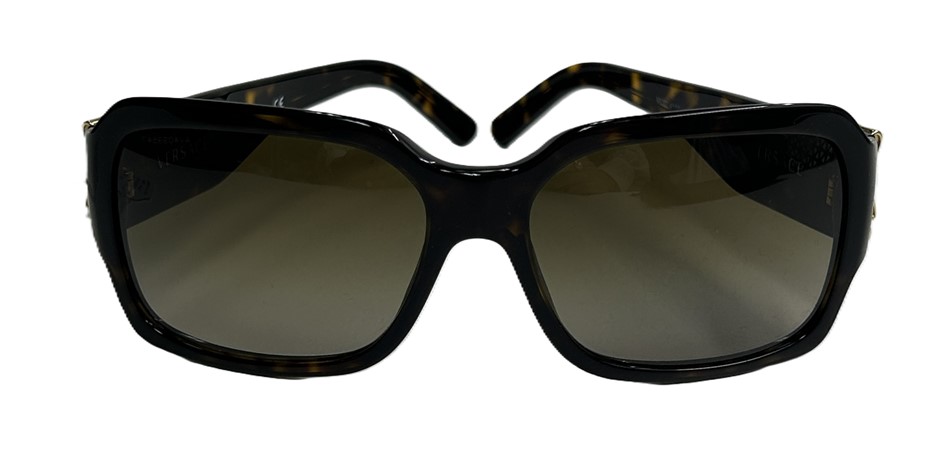 VERSACE Tortoise Shell Sunglasses, model 4170, gold-tone bow on temples ...