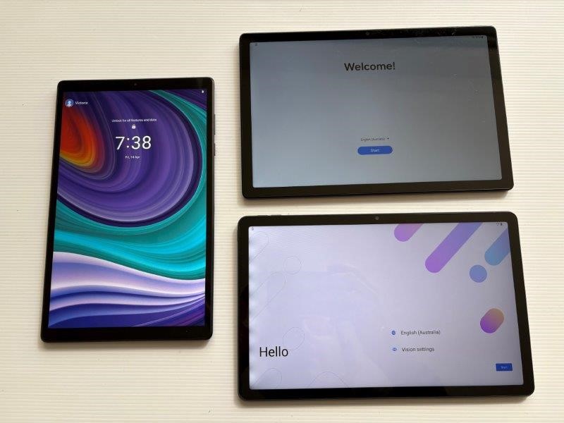 Samsung Tab A8, Lenovo Tab M10 HD 2nd, Tab M10 Plus 3rd Tablets (Lot of ...