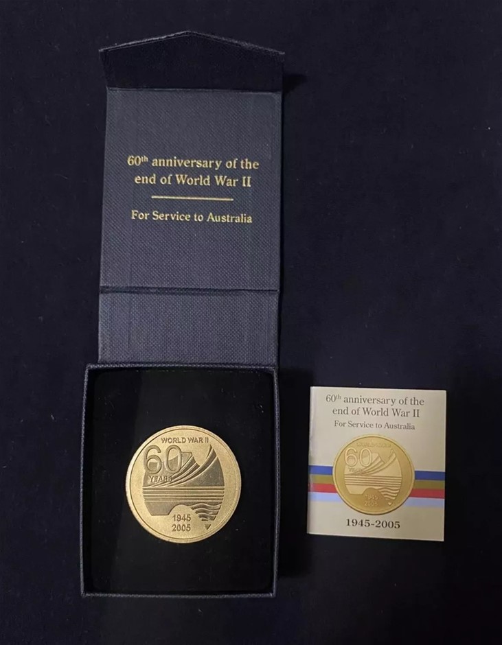 World War II 60 Years Service medal 1945-2005 Service to Australia Auction (0072-2570076 ...