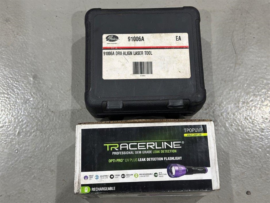 2 x Assorted branded tools Incl. GATES and TRACERLINE Auction (0132 ...