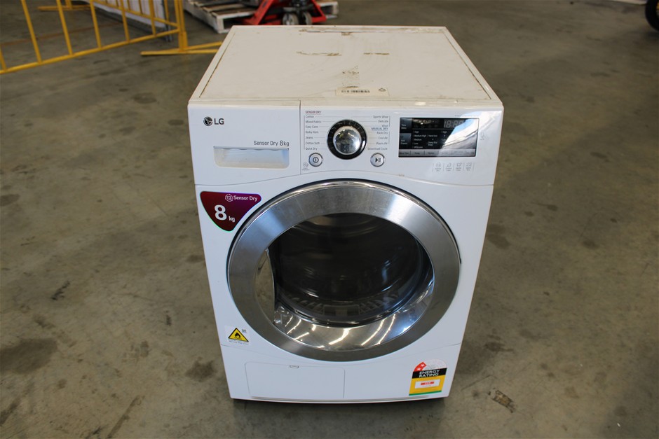 LG Sensor Dry 8kg Dryer Auction (0012-9061301) | Grays Australia
