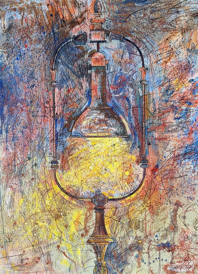 BARRY WALSH ORIGINAL MIXED MEDIA PAINTING Auction (0037-2571128 ...