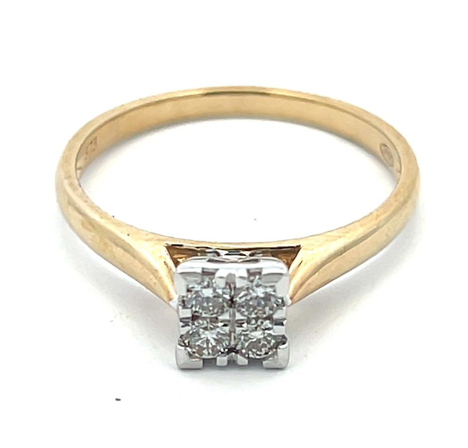9ct Yellow Gold 0.20ct Diamond Ring Auction (0093-2571561) | Grays ...