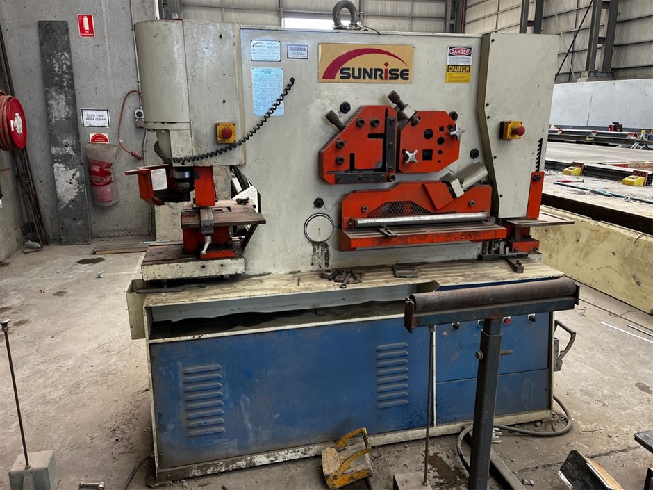 Sunrise Model IW-100S Hydraulic Ironworker Auction (0030-5060832 ...