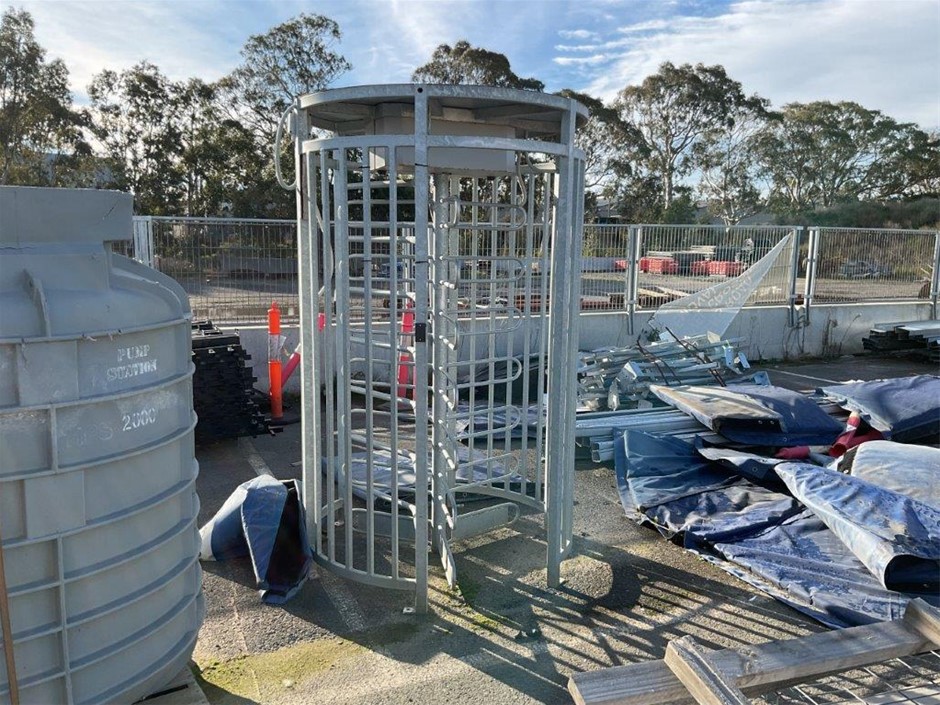 Magnetic Access Galvanised Turn Style Gates Auction (0112-3034610 ...