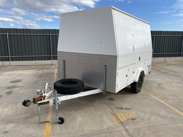 2009 Sar Major Enclosed 10x7 Tandem Trailer Ex SES Auction (0031 ...