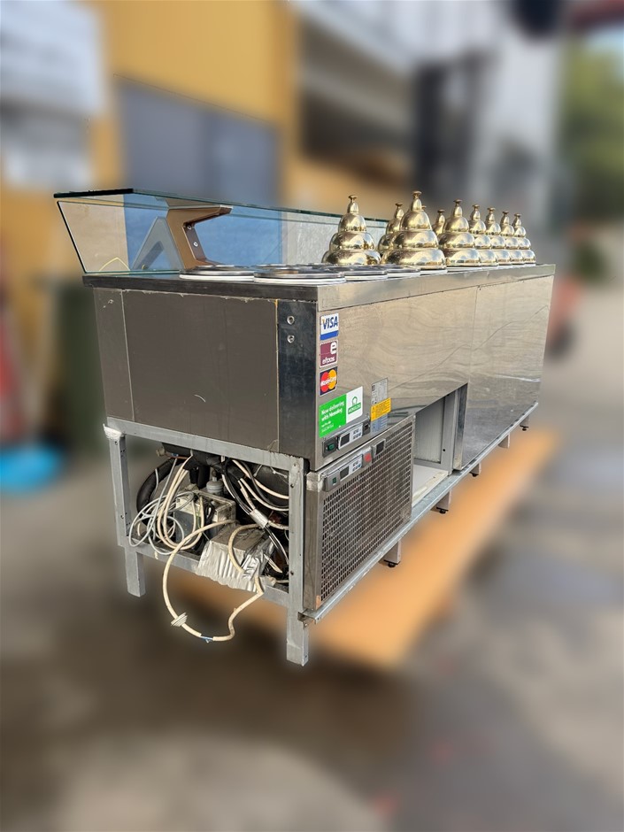 Gelato Pozzetti Freezer unit 18 pots with lids Auction (0021-5061078 ...