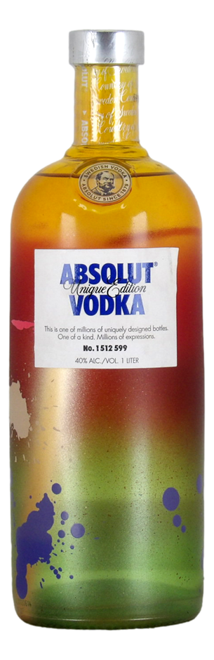 Absolute Vodka Unique Edition Art Bottle (1x 1L), USA. Auction (0064 ...