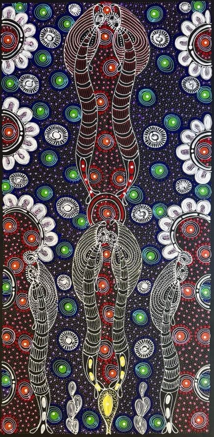 Authentic Aboriginal Painting Colleen Wallace Nungurrayi incl COA ...