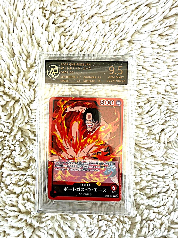 Portgas D. Ace OP03-001 – RPA 9.5 Gem Mint (One Piece Pillars of ...
