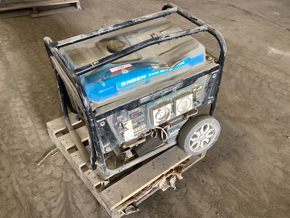 Saber 9kVA Generator Auction (0121-7059888) | Grays Australia
