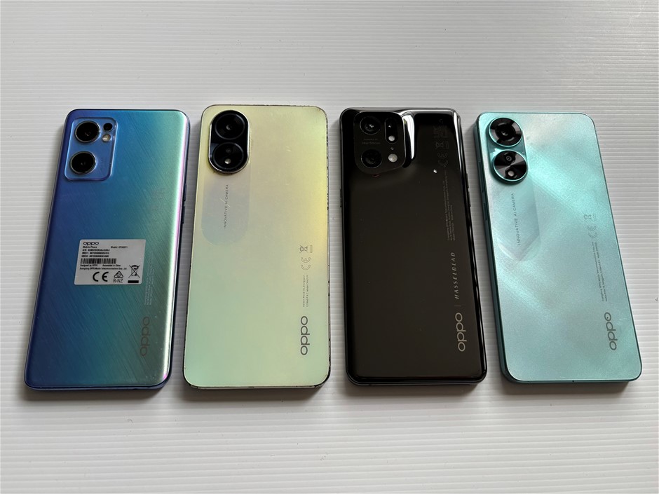 Oppo Find X5 Pro, X5 Lite, Reno 11, A38 - For Parts (Lot of 4) Auction ...