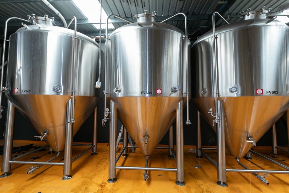 1 x 6000L Conical Insulated Fermentation Tank Stainless Steel Auction ...