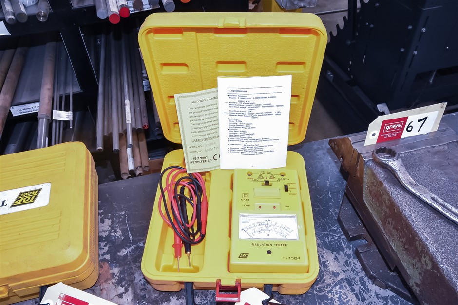 TOP TRONIC T1504 Insulation Tester Auction (0069-5061155) | Grays Australia